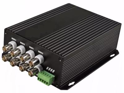 China 8 BNC 1 Data Fiber Video Digital Converter , Coaxial Analog Video Optical Transceiver for sale
