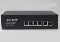 China SFP Unmanaged Ethernet Switch , 12Gbps Gigabit 4 Port POE Switch for sale