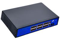 China 53.5V DC Gigabit PoE Switch With 24 POE Ports And 2 Ethernet And 2 SFP Ports for sale