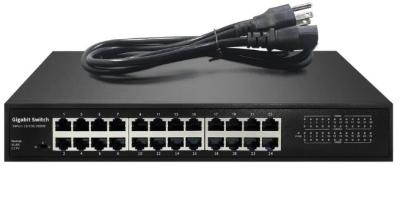 China Unmanaged Ethernet 24 Port POE Switch , 24 Ports Full Gigabit Switch for sale