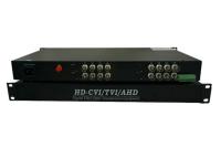 China AHD / CVI / TVI 1080P 720P Fiber Video Transceiver 16ch Video to Fiber RS485 for sale