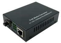China 10/100/1000Mbps SFP POE Fiber Media Converter with 1 PoE Port and 1 SFP Slot for sale