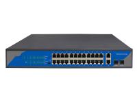 China Gigabit Managed 24 Port POE Switch With 2x10/100/1000M RJ45 2x100/1000M SFP Slots for sale