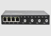 China Auto MDI Ethernet Fiber Switch With 4 10/100TX Ethernet + 4 100FX Fiber Ports for sale
