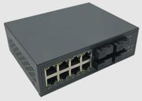 China 32g Fiber Ethernet Switch With 8 10/100/1000tx Ethernet + 4 1000fx Fiber Ports for sale