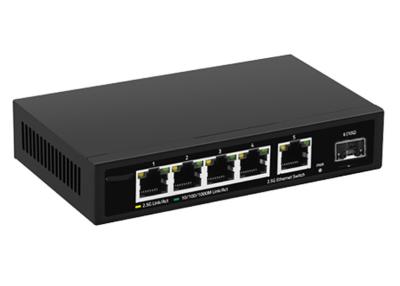 China DC12V Ethernet Fiber Switch 5 Port 2.5 G Switch With 10G SFP+ Uplink for sale