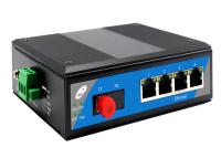 China 5 Port Industrial POE Switch Gigabit Optical Din Rail Fiber Converter for sale