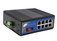 China 9 Port Industrial POE Switch Gigabit Optical Din Rail Fiber Converter for sale