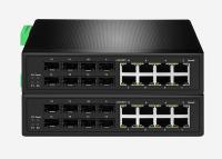 China Industrial L2+ Managed Gigabit POE Switch With 8 POE And 8 SFP Ports for sale