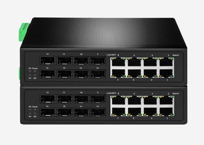 China Industrial L2+ Managed Gigabit POE Switch With 8 POE And 8 SFP Ports for sale