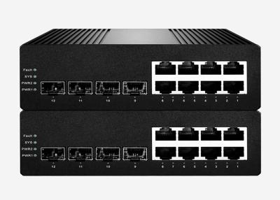 China Managed Gigabit POE SFP Fiber Switch Industrial L2+ With 8GE Ports and 4G SFP Slots for sale
