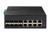 China Industrial Managed SFP Fiber Switch With Full Gigabit 8 POE Ethernet And 8 SFP Ports for sale
