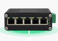 China DC12-48V Input 5 Ports Industrial POE Switch Full Gigabit for sale