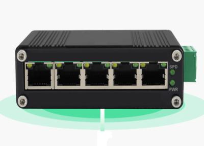 China DC12-48V Input 5 Ports Industrial POE Switch Full Gigabit for sale