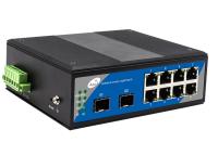 China 8 Port Industrial Full Gigabit POE Switch Supports DC12-48V Input for sale