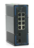 China Managed 10GB Ethernet Fiber POE Switch 2 10GB SFP+ Slots And 8 Gigabit POE Ports for sale