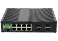 China Managed 10GB Ethernet Fiber POE Switch 4 10GB SFP+ Slots And 8 Gigabit POE Ports for sale