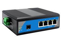 China Unmanaged Industrial Gigabit Fibre Switch 1 SFP Slot and 4 Ethernet Ports for sale