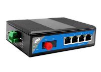 China 100km Transmission distance POE Switch With Full Gigabit 1 Fiber And 4 POE Ethernet Ports for sale