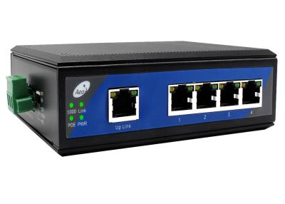 China External Power Supply 4 Port Industrial POE Switch With 1 Uplink Port for sale