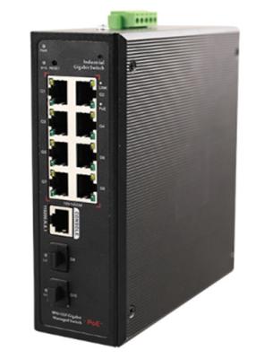 China Industrial BT PoE L2 Managed Switch 10 Port Full Gigabit Dual DC Power Input for sale