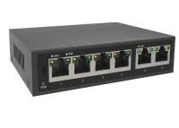 China Unmanaged Gigabit PoE BT Switch 6*10/100Base-T RJ45 Ports  + Port 1-4 Support Bt PoE for sale