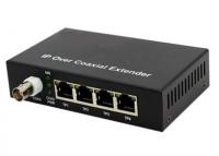 China 10/100Mbps IP Over Coaxial Extender 2KM With 1 BNC And 4 Ethernet Ports for sale