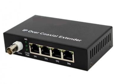 China 10/100Mbps IP Over Coaxial Extender 2KM With 1 BNC And 4 Ethernet Ports for sale