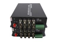 China 1080P AHD/CVI/TVI Video Fiber Converter 8ch 1080P BNC Video With Rs485 Data for sale