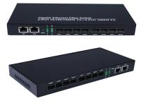 China Gigabit Ethernet Fiber Switch 1.25Gbps 8 SFP Fiber Ports And 2 RJ45 Ports for sale