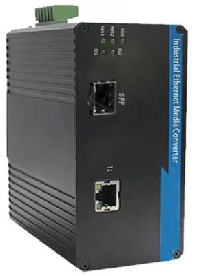 China Industrial SFP Fiber Switch 1 Port 100BASE SFP + 1 Port 10 / 100BASE-T for sale