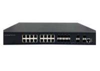 China 10G Managed Fiber Ethernet Switch With 4 1G/10G SFP+ And 16 1000Mbps Ethernet +8 1000Mbps SFP Ports for sale