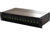 China FCC Rack Mount Media Converter Chassis 2U 14 Slots for sale