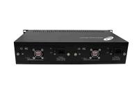 China 2U Rack Mount Media Converter Chassis Dual Power Supply for sale