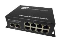 China Gigabit 8 Port POE Ethernet Switch , 8 Port POE Switch With 2 Uplink for sale