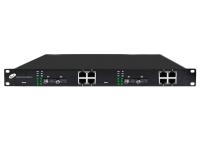 China Managed Ethernet Fiber Switch 4 Gigabit Optical and 8 Gigabit Ethernet Ports for sale