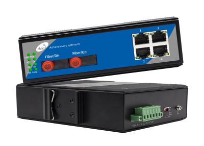 China 4 POE 2 Optical Port Ethernet Fiber Switch , Cascading Network Switches for sale