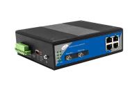 China Industrial Unmanaged Fiber Switch Gigabit 4 POE 2 Optical Ports for sale