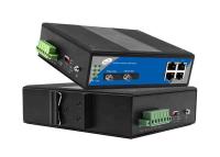 China Industrial Cascading Ethernet Fiber Switch 10/100Mbps 4 Ethernet Ports and 2 Optical Ports for sale