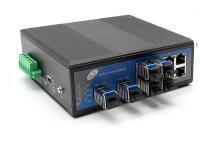 China 100km 10 Port Industrial Ethernet Media Converter for sale