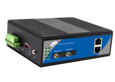 China Industrial Fiber to Ethernet Converter Full Gigabit 2 Ethernet and 2 Optical Ports for sale
