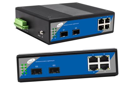 China 1310/1550nm Managed 4 Port POE Switch With Fiber Uplink for sale