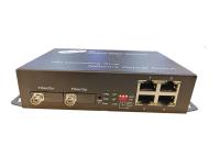 China Cascading Fiber Optic Ethernet Switch Full Gigabit 4 Ethernet 2 Optical Ports for sale