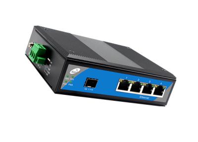 China 1000M Industrial Unmanaged Ethernet Switch Gigabit 1 SFP Slot 4 Ethernet Ports for sale