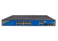 China 10/100/1000M 16+4+4 POE Switch SFP Ethernet Switch with 4 Combo Ports for sale