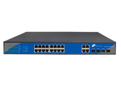 China 10/100/1000M 16+4+4 POE Switch SFP Ethernet Switch with 4 Combo Ports for sale