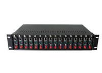 China 16 Slots Rack Mount Media Converter Chassis With Redundant Power Supply for sale