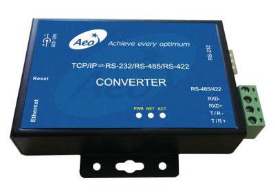 China RS232 RS485 RS422 10 100Mbps Serial To Ethernet Converter Single Port for sale