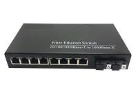 China 2Fiber And 8RJ45 Ethernet Media Converter 10/100M Or 10/100/1000M for sale