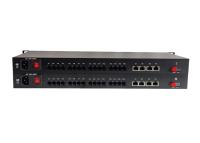 China 16ch RJ11 Telephone Optical Fiber Converter With 4 10/100Mbps Ethernet Ports for sale